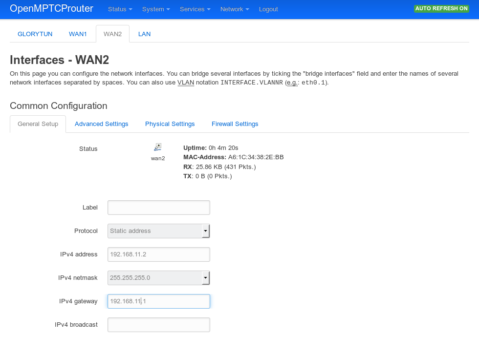 OpenMPTCProuter configuration · Ysurac/openmptcprouter Wiki · GitHub