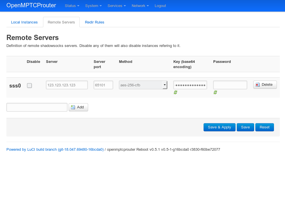 OpenMPTCProuter configuration · Ysurac/openmptcprouter Wiki · GitHub