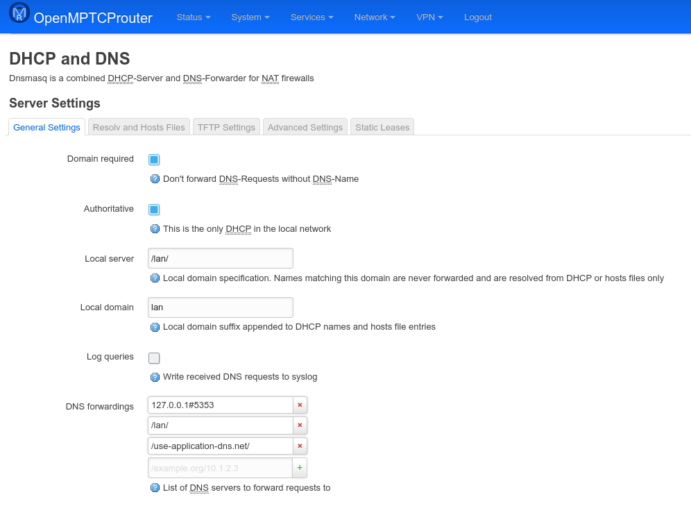Custom DNS · Ysurac/openmptcprouter Wiki · GitHub